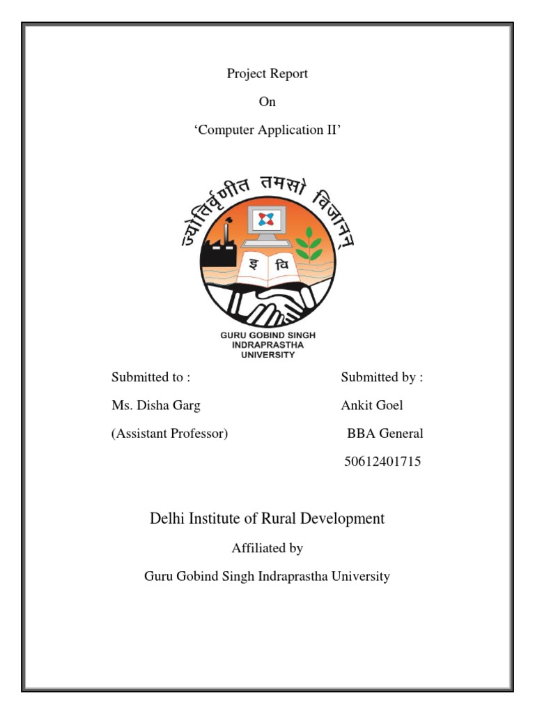 Delhi Institute of Rural Development | PDF | Behavior Modification ...