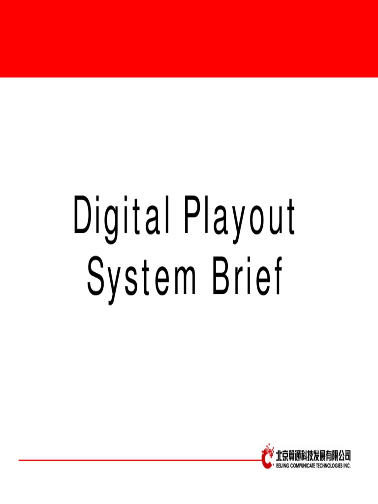 2012 CTI Playout System | PDF | High Definition Television | Databases