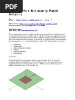 CST Patch Antenna | PDF | Antenna (Radio) | Matrix (Mathematics)