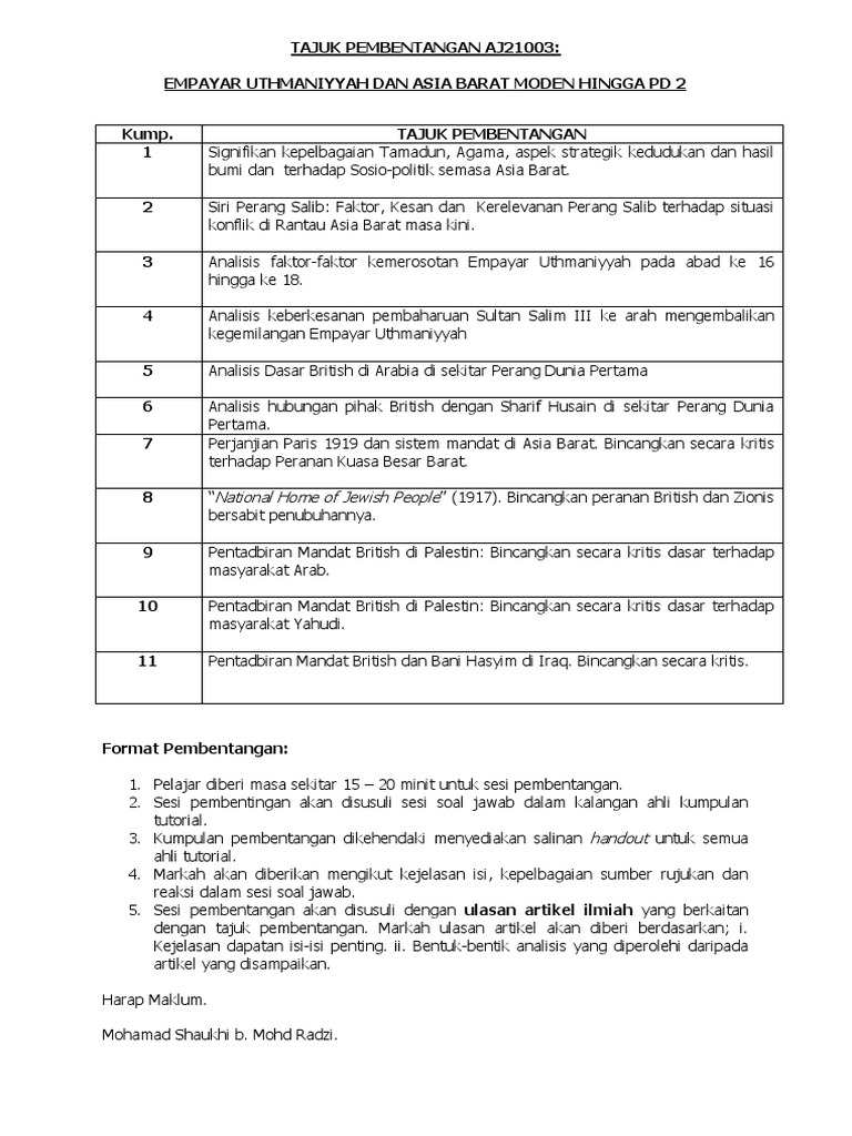 Tajuk Pembentangan | PDF