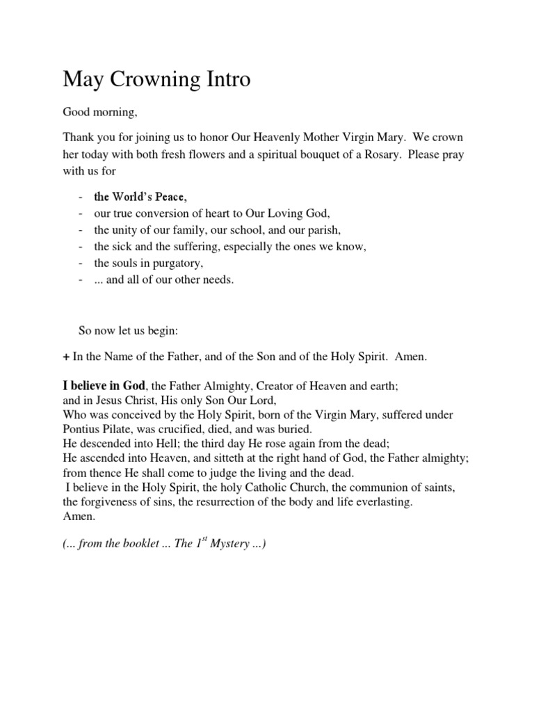 A Call to Prayer: Honoring the Blessed Virgin Mary Through Rosary and ...