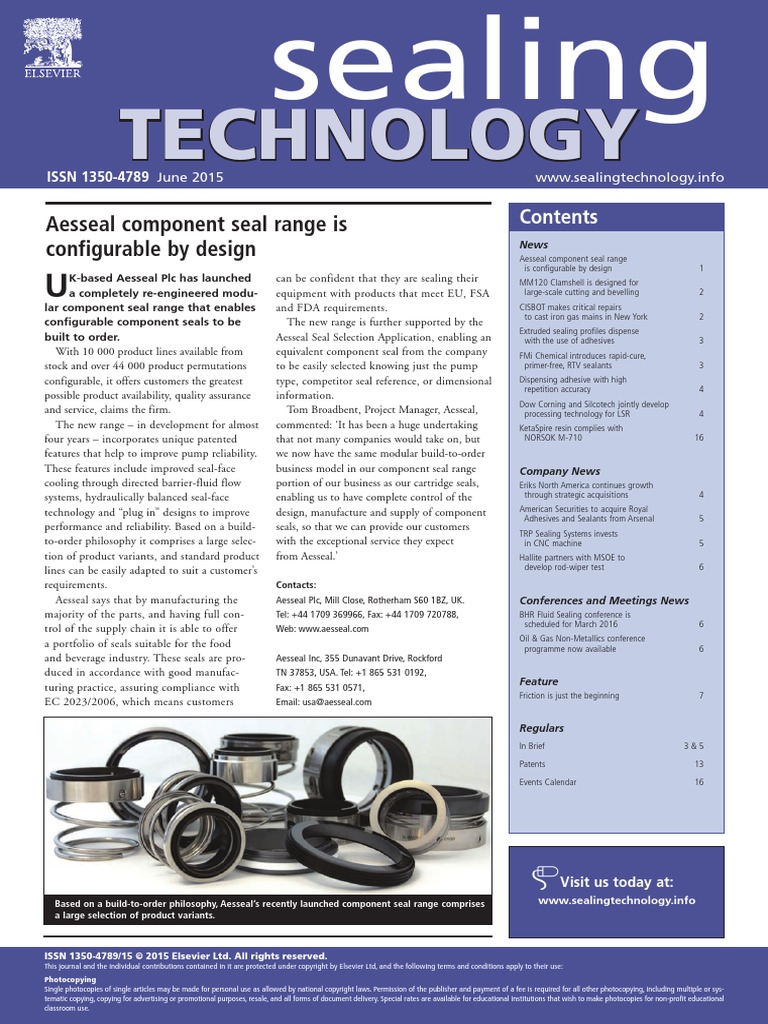 Sealing Technology June 2015 | Download Free PDF | Adhesive | Publishing