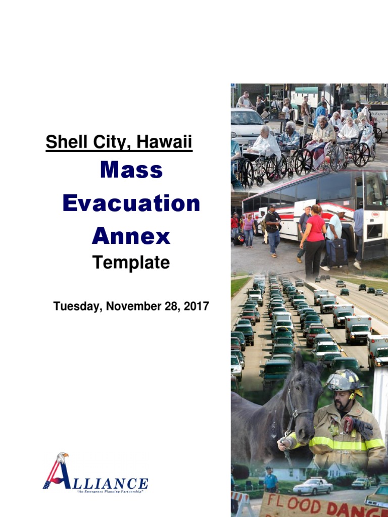 Mass Evacuation Annex Template Final Copy-2 | PDF | Emergency ...