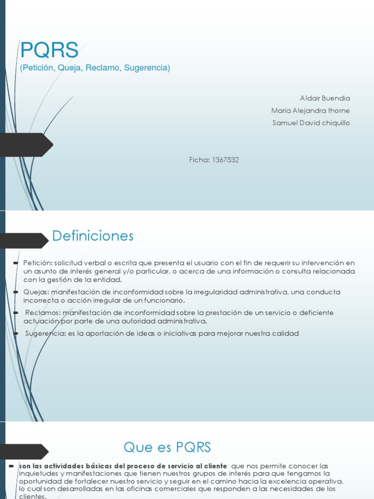 Guía sobre PQRS: Peticiones y Quejas | PDF | Calidad (comercial) | Business