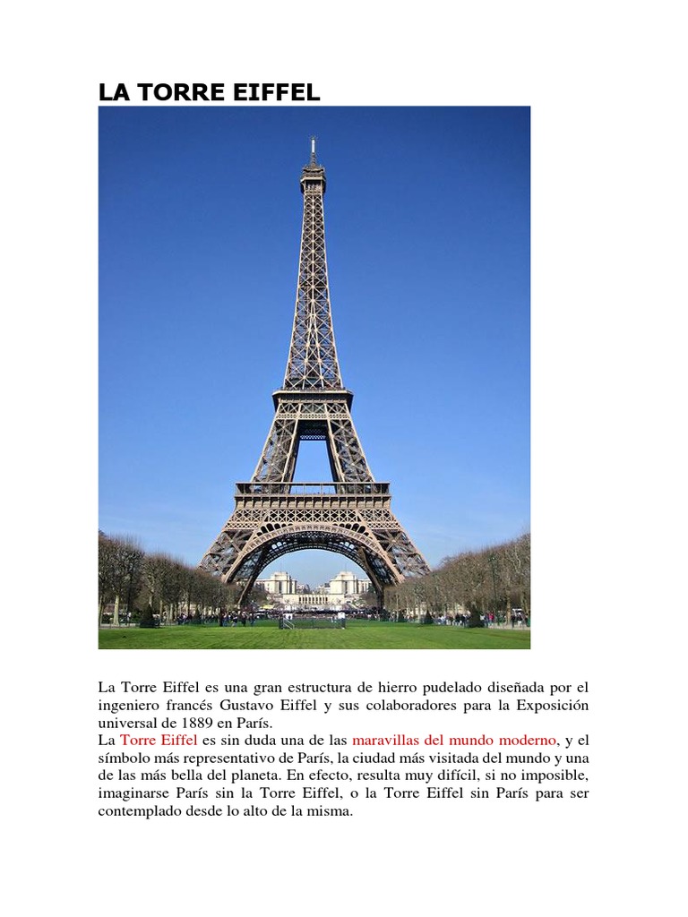 La Torre Eiffel | PDF | Torre | París