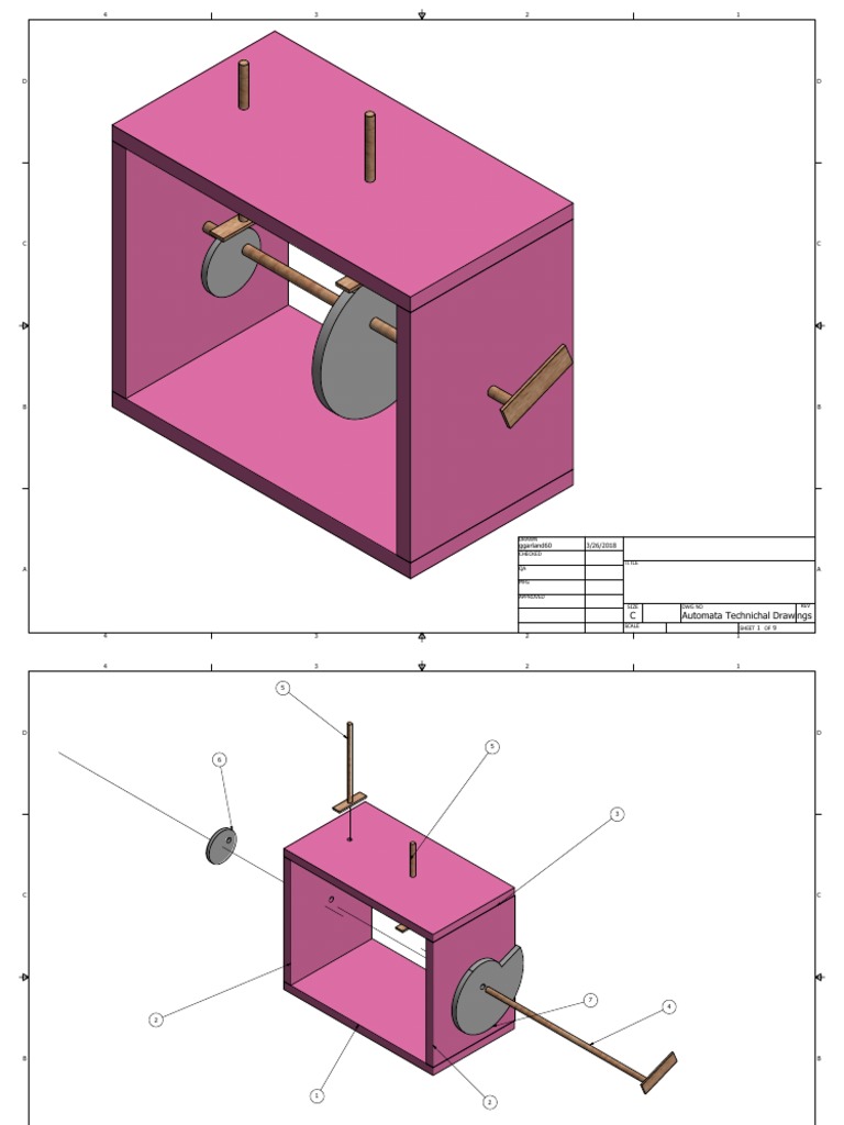 Automata Technichal Drawings | PDF | Drawing | Technical Drawing