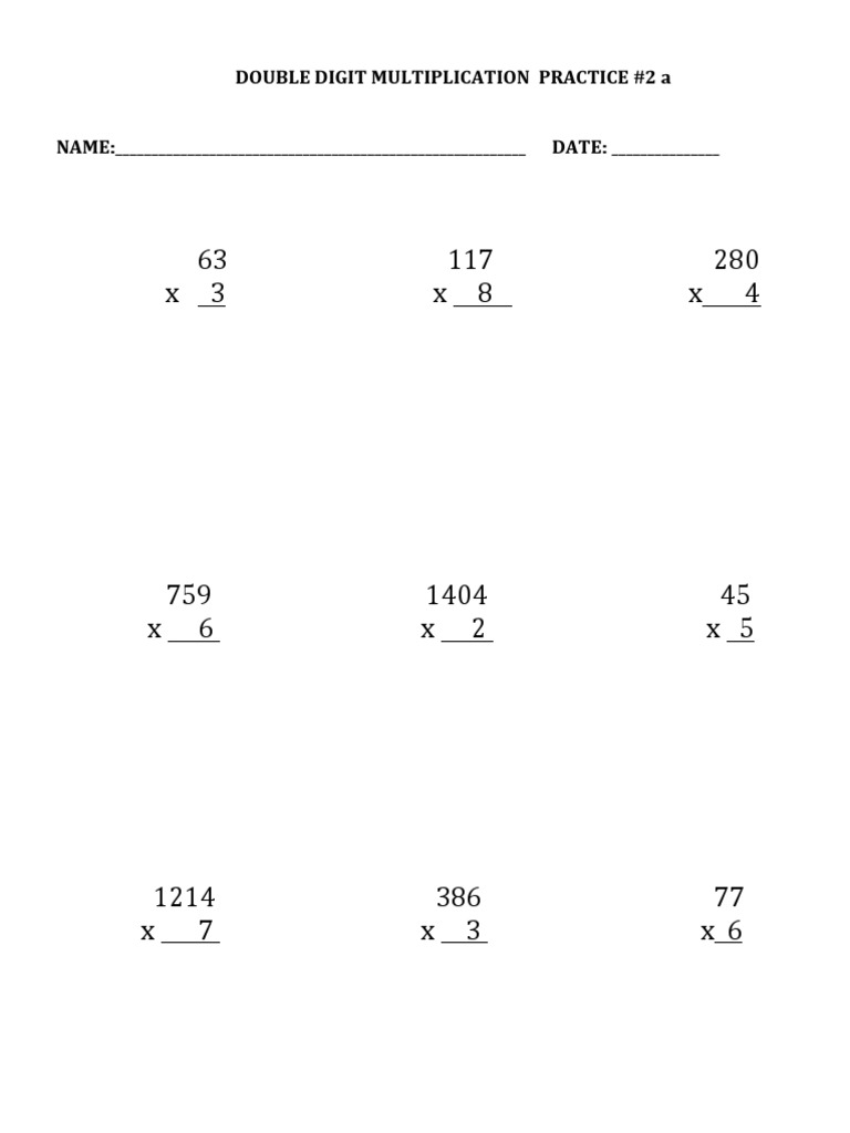 Advanced Math Facts All Practice Sheets | PDF