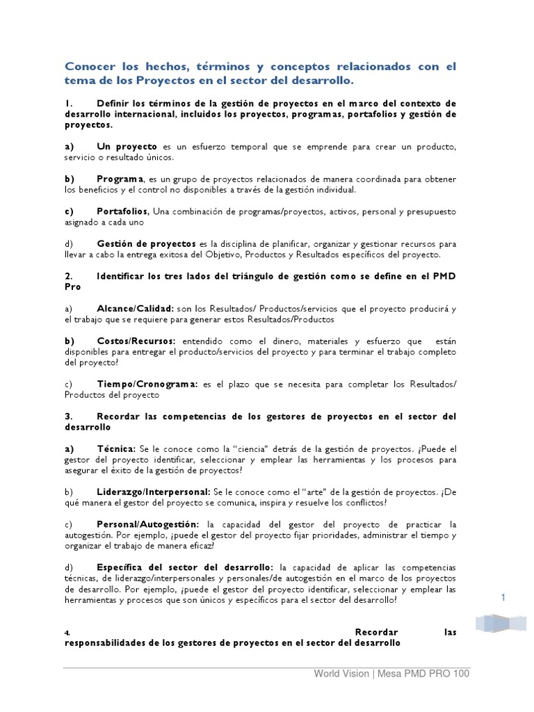 106 Preguntas para El PMD Pro | PDF | Gestión de proyectos | Toma de decisiones
