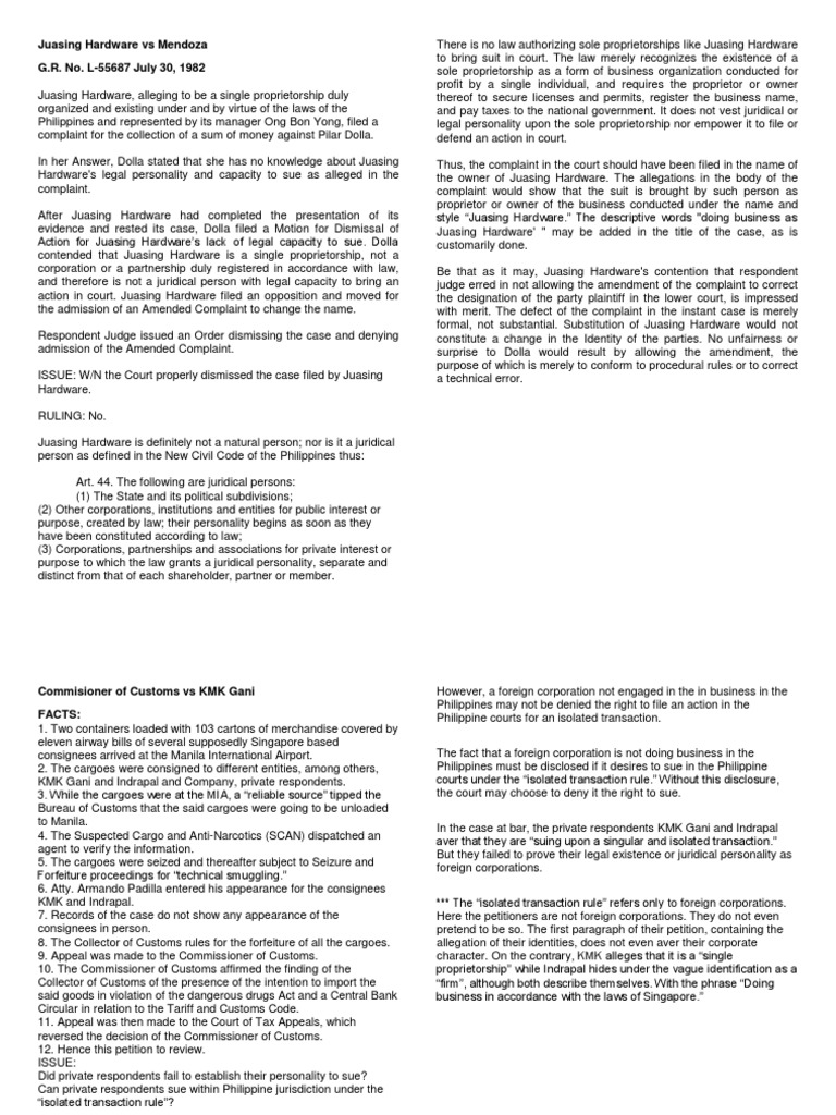 Civpro Digest | PDF | Futures Contract | Lawsuit