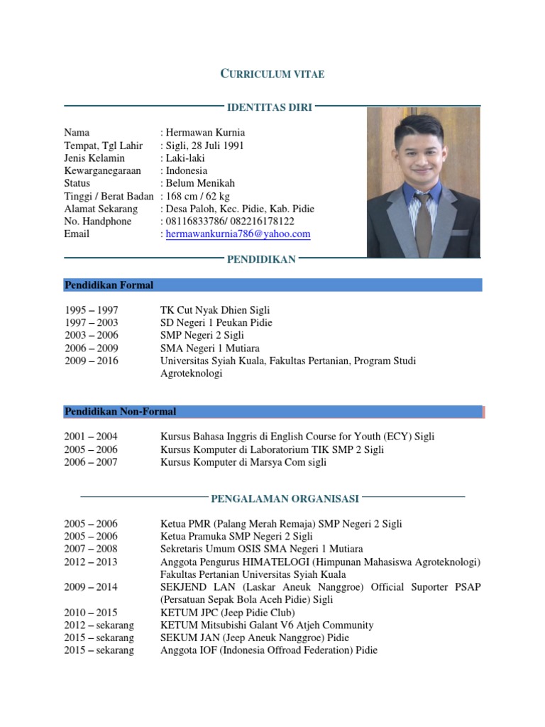 Curriculum Vitae Abi | PDF