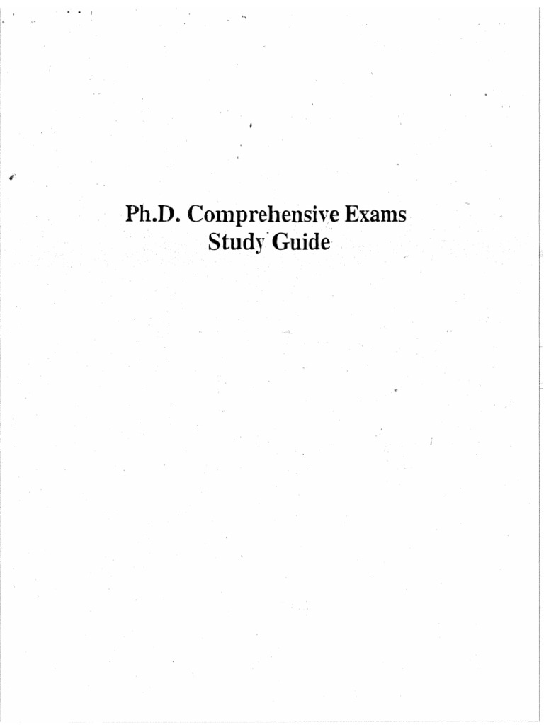 PHD Comprehensive Exams Study Guide PDF | PDF | Long Run And Short Run ...