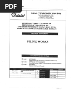 Method Statement For Piling Works PDF | PDF | Deep Foundation | Surveying
