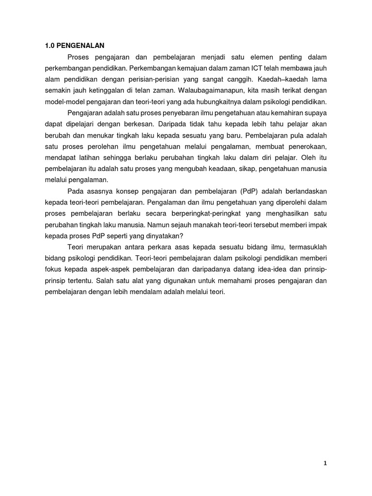 Tugasan 1 (Penulisan Esei) | PDF