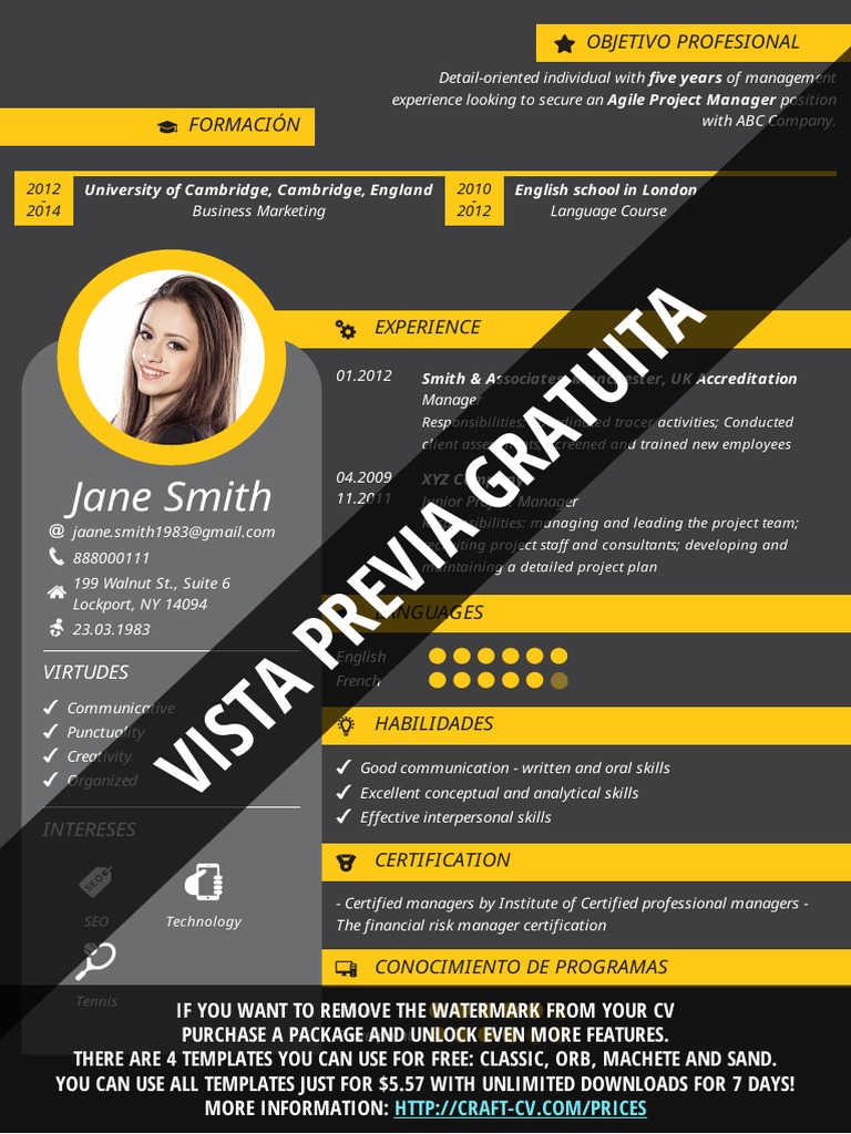 Jane Smith CV | PDF | Business