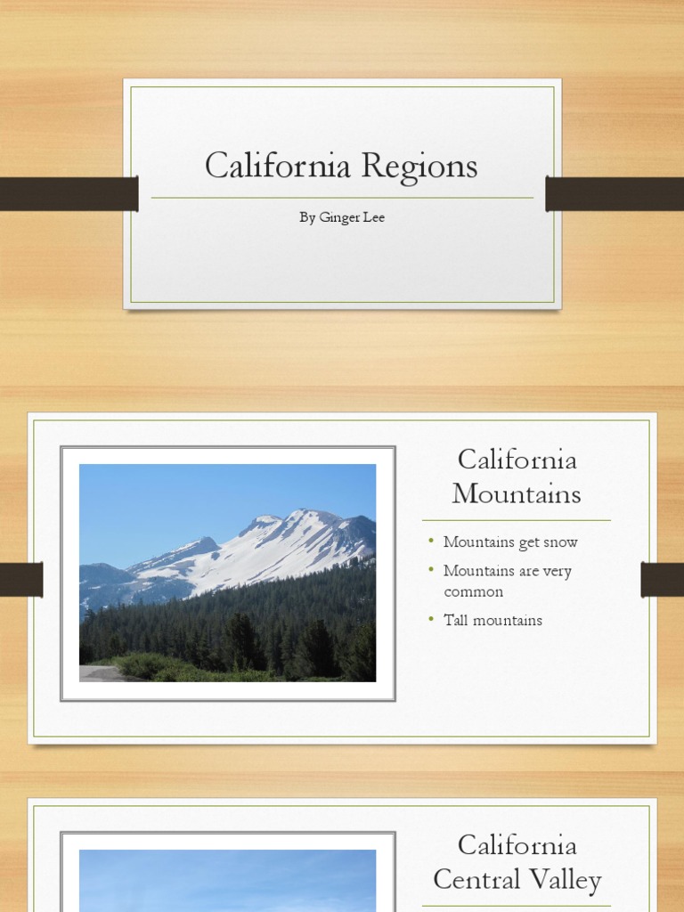 Exploring California's Diverse Regions | PDF