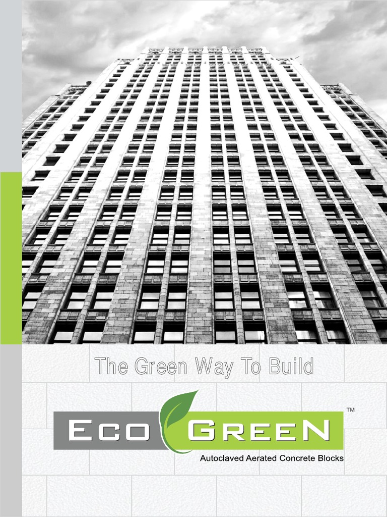 The Green Way To Build With AAC Blocks | PDF | Brick | Concrete