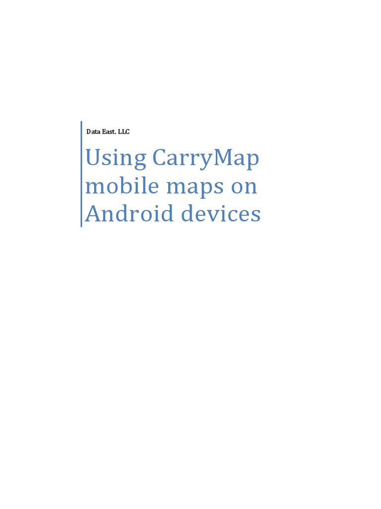 CarryMap Observer Functionality - Android - en PDF | PDF