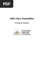 How To Guide For Class Timetable On CELCAT | PDF