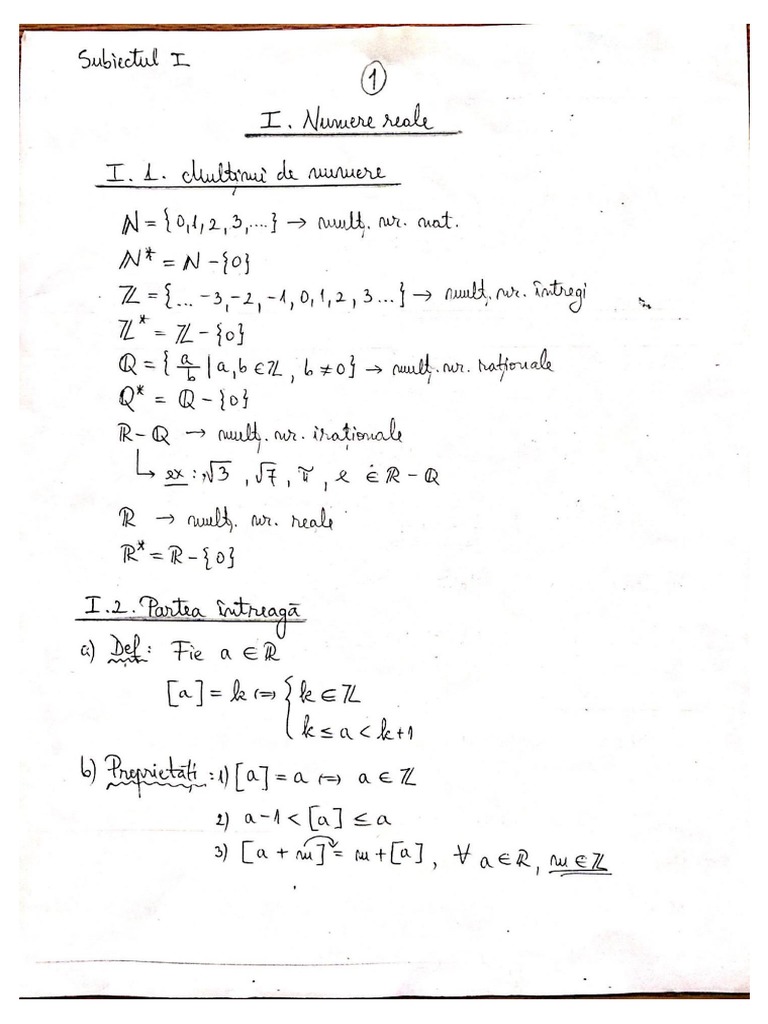 TEORIE Matematica BAC Teorie-2 | PDF