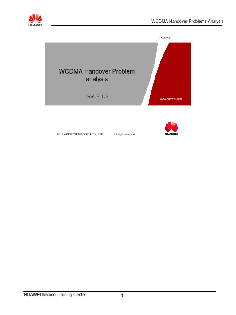 Huawei - WCDMA-Handover-Problems-Analysis PDF | PDF | Hysteresis ...