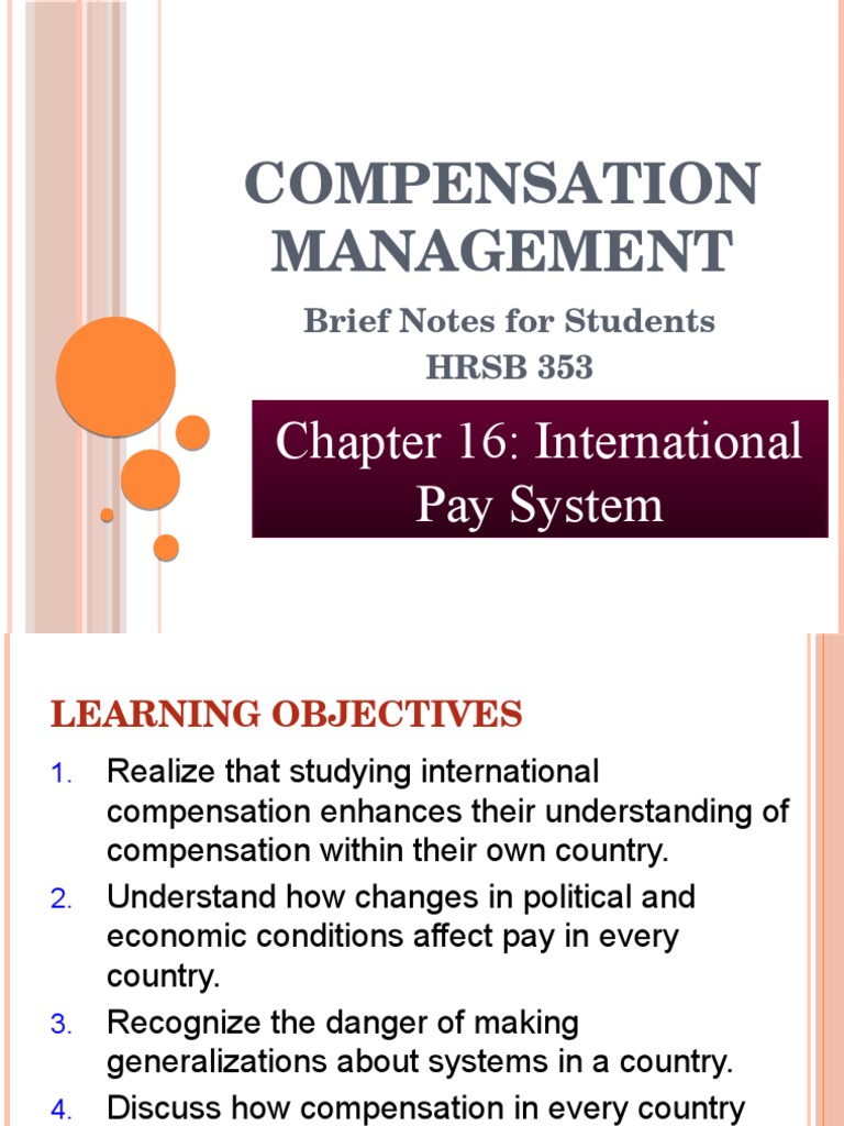 Chapter 16 - International Pay System | Download Free PDF | Employment ...