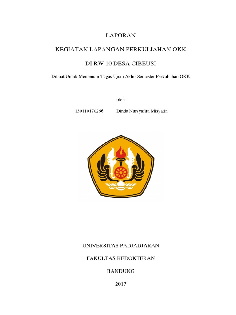 Laporan Kegiatan OKK di Cibeusi | PDF