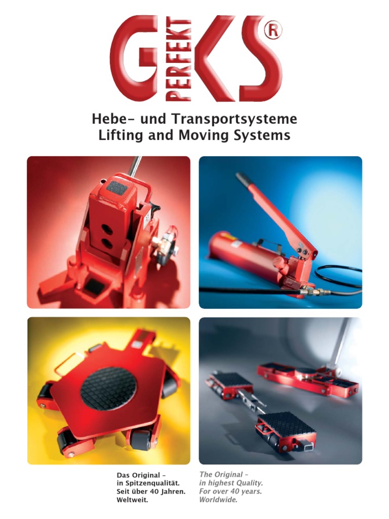 GKS PERFEKT - Catalogue D+GB'08 | PDF | Machines | Hydraulics