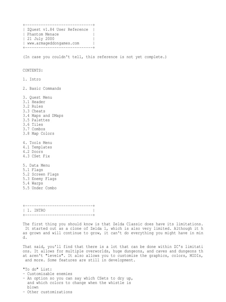 ZQuest v1.84 User Guide | PDF | Computing | Software