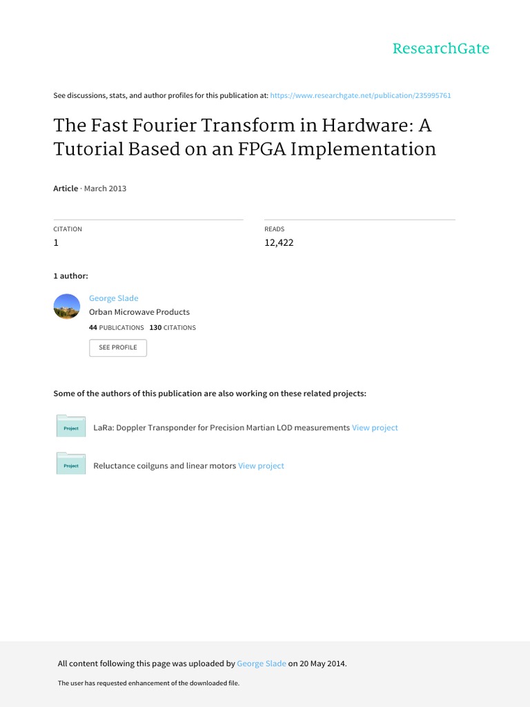 FFT Tutorial 121102 | PDF | Fast Fourier Transform | Discrete Fourier ...