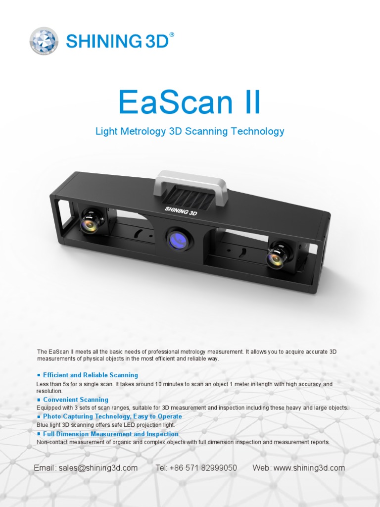 Introducing the EaScan II: Fast, Accurate, and Reliable 3D Scanning for ...