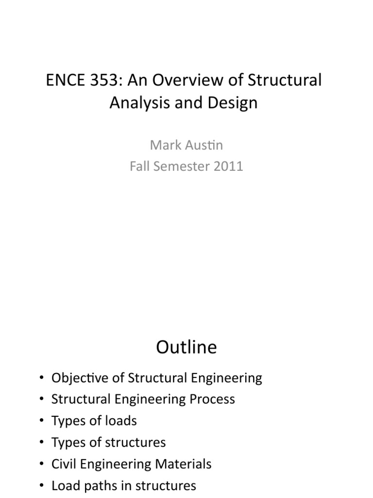 Structural Analysis and Design Overview | PDF | Deformation ...