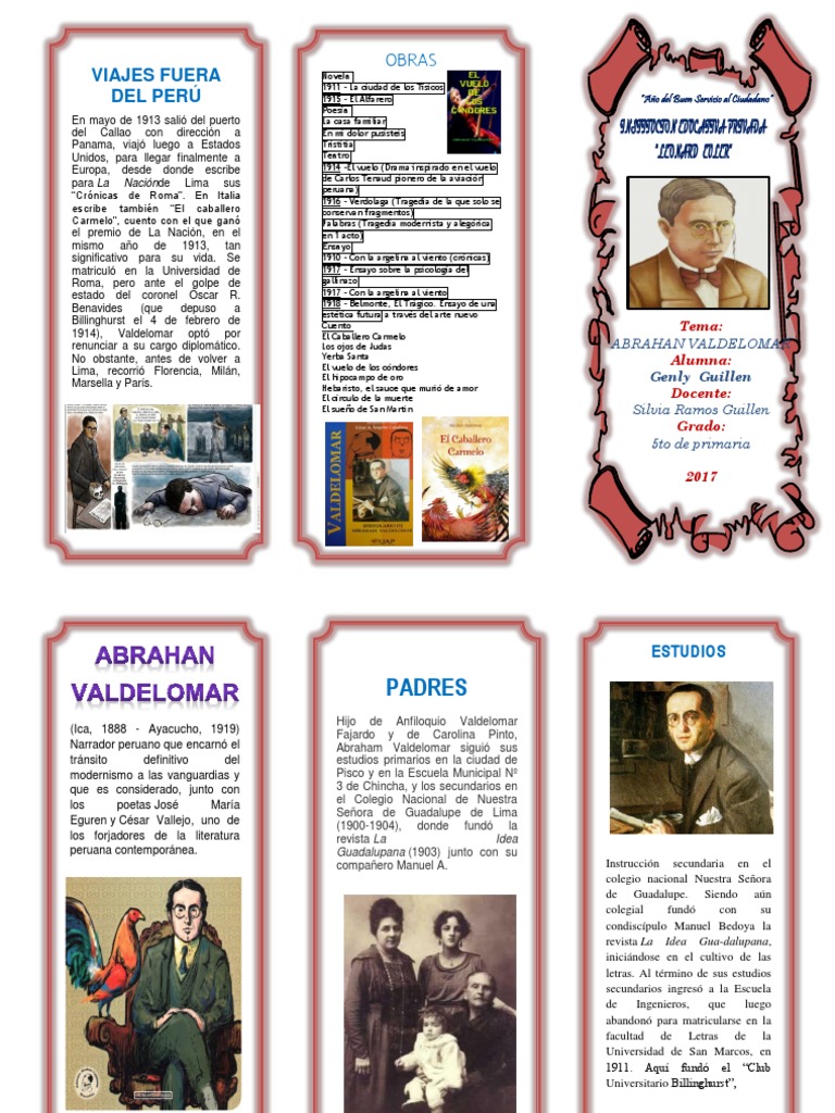 Abraham Valdelomar | Ficción y literatura