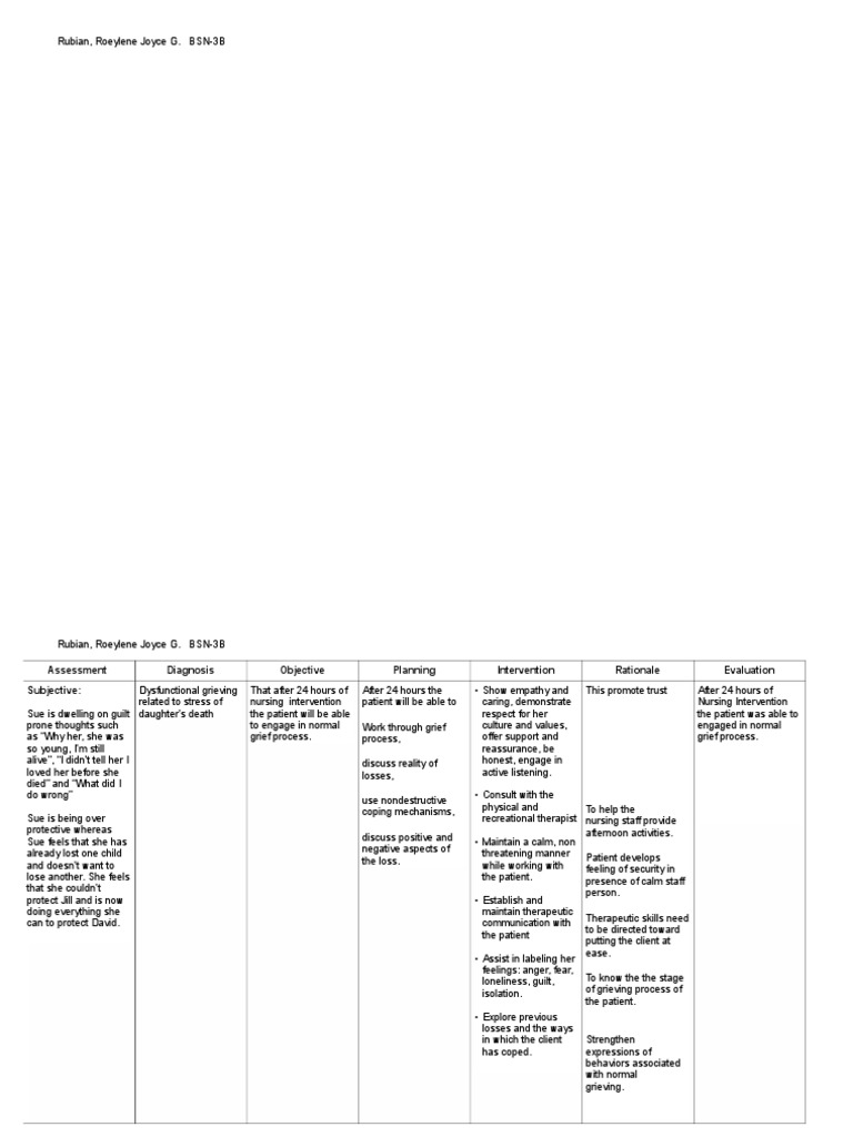NCP Palliative 1 | PDF | Grief | Emotions