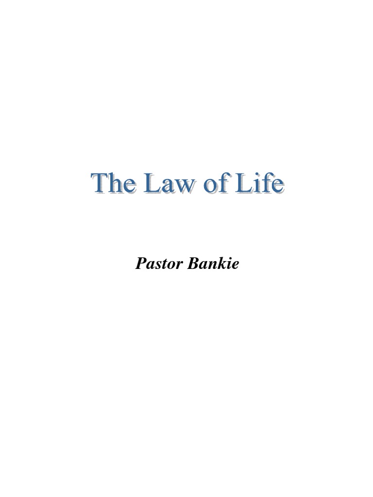 The Law of Life | PDF | Saul | Jesus