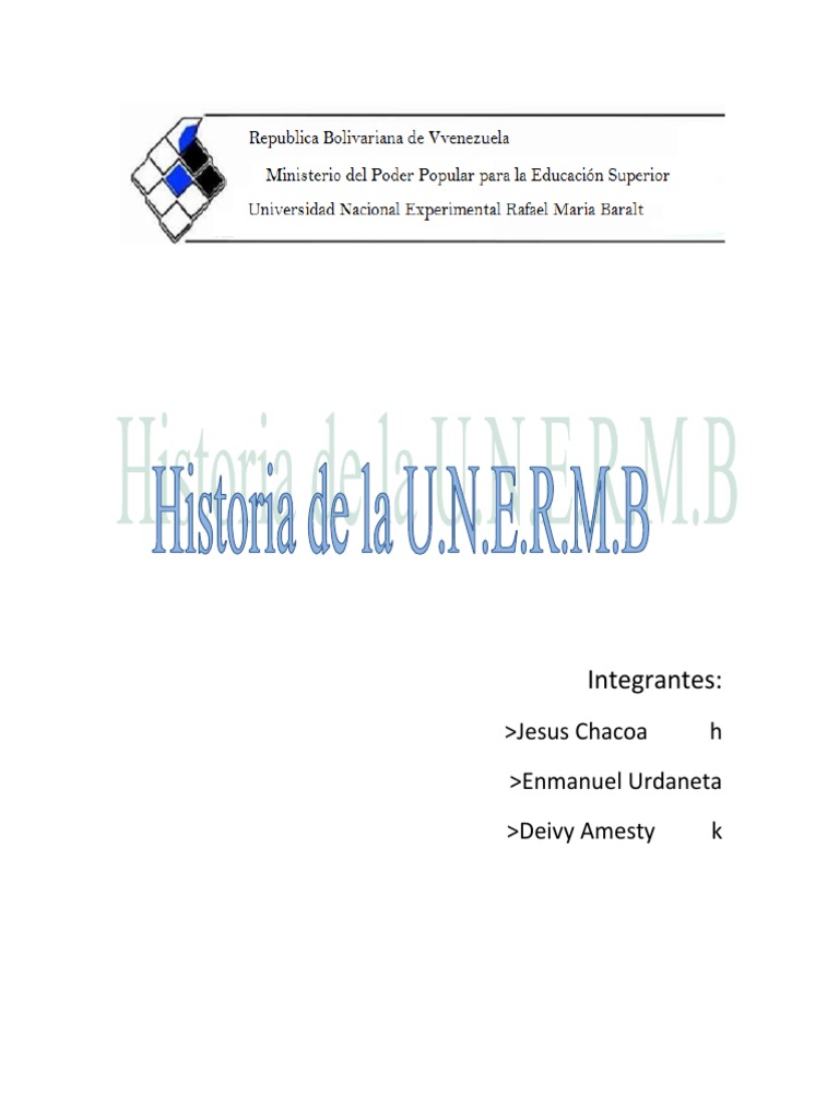 Historia de La Unermb | PDF | Venezuela | Sociedad