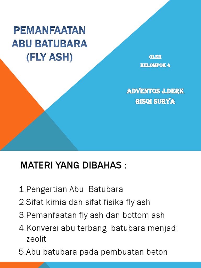 Pemanfaatan Abu Batubara (Fly Ash) | PDF