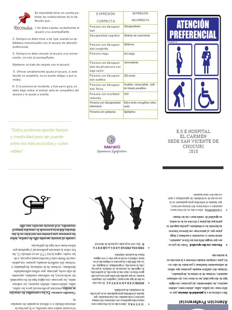Atención Preferencial en el Hospital | PDF | Invalidez | Atención