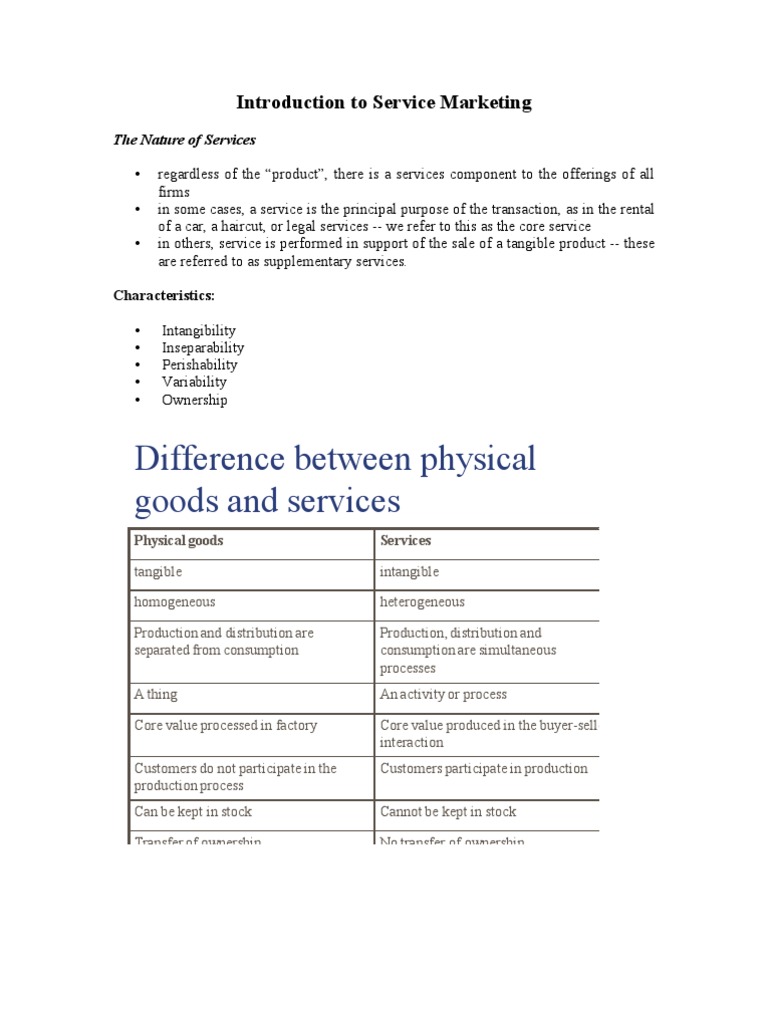 Introduction to Service Marketing Concepts | PDF | Pricing | Banks