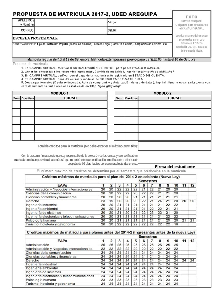 Matricula UAP 2017-2 1 | PDF | Prueba (evaluación) | Informática y tecnología de la información