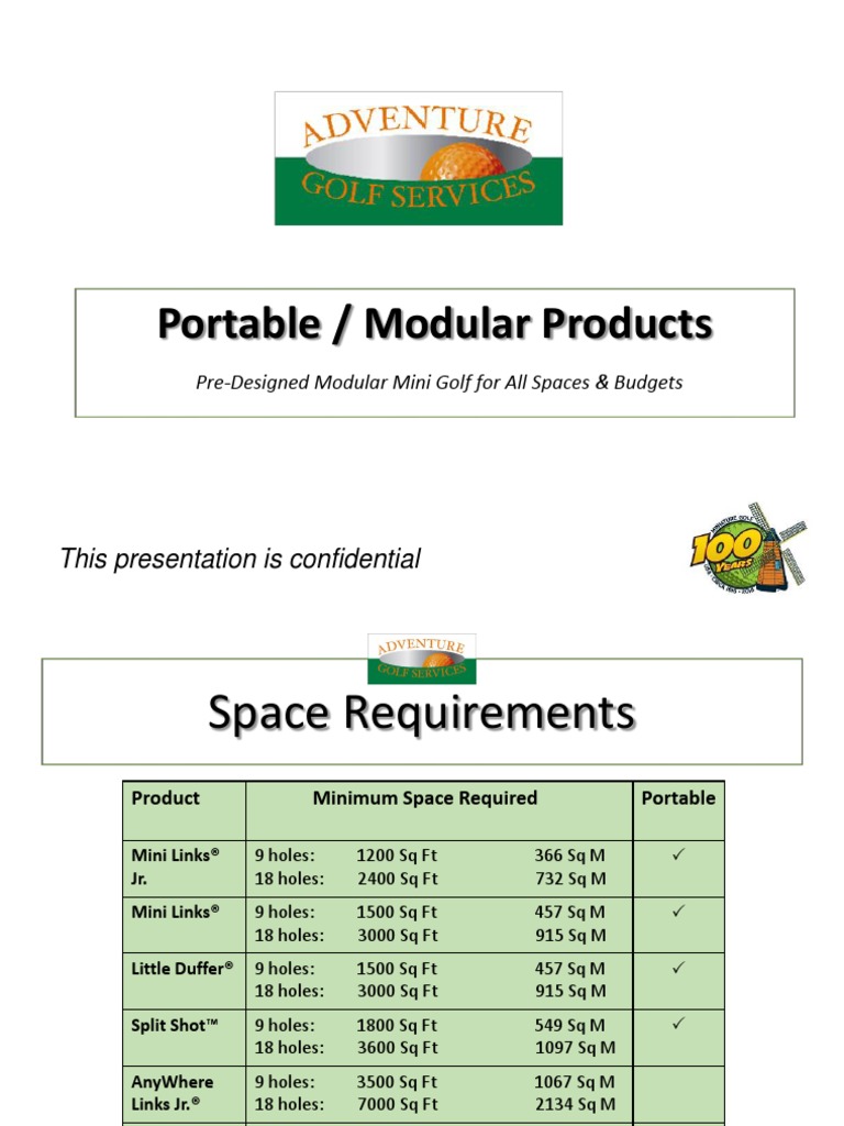 Modular PitchBook - 8-19 FINAL | PDF | Golf Course | Resort