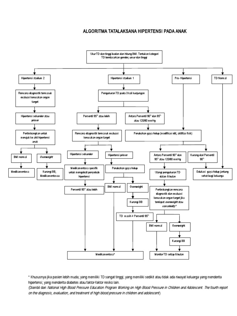 Algoritma Tatalaksana Hipertensi Pada Anak Terbaru | PDF