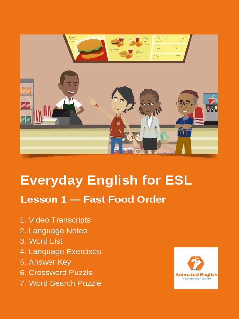 Fast Food Ordering in English | PDF | Fast Food Restaurants | Hamburgers