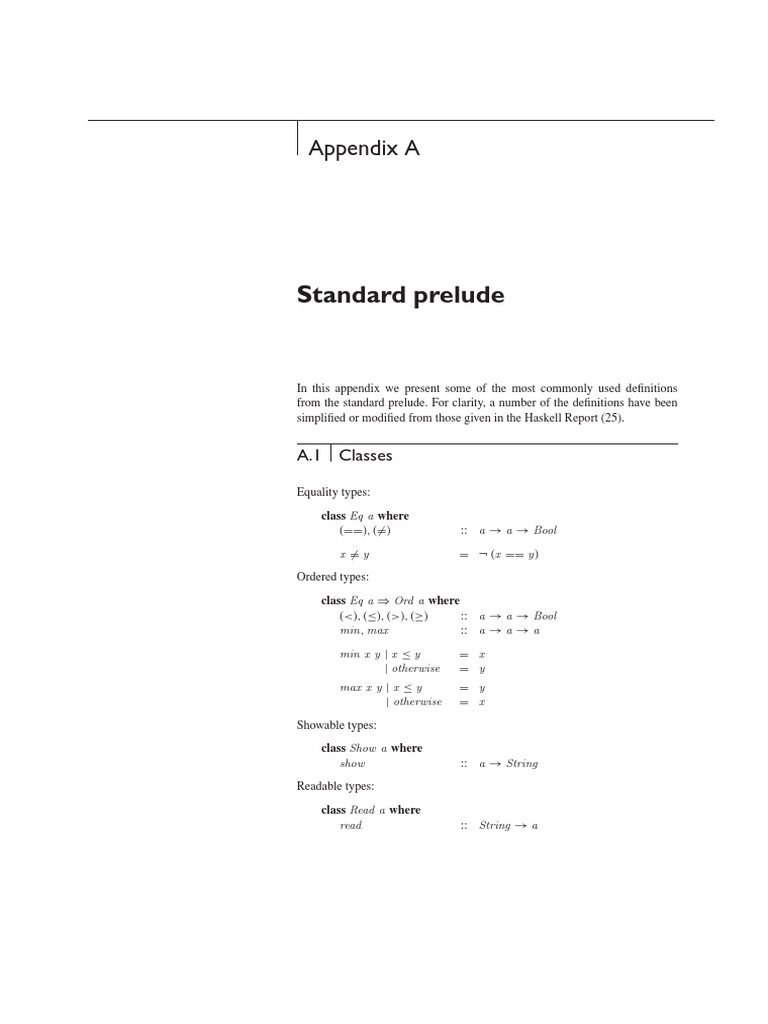 Haskell - Prelude I | PDF | Function (Mathematics) | Integer (Computer ... Haskell - Prelude I | PDF | Function (Mathematics) | Integer (Computer ...