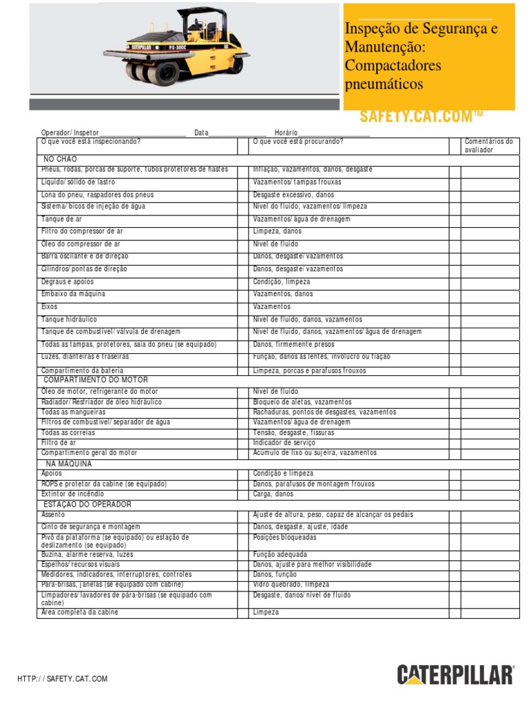 Checklist_Rolo de Pneu | Pneu | Motores