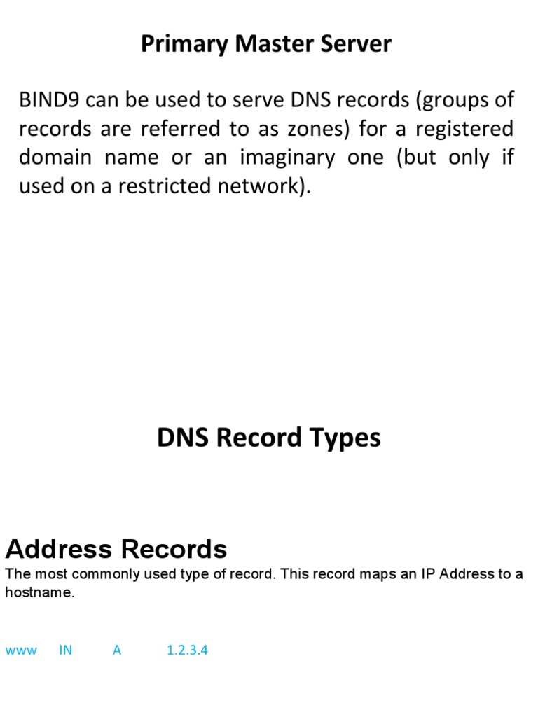 Configuring BIND9 as a Primary Master Server for the "srilanka.lk | PDF | Domain Name System ...