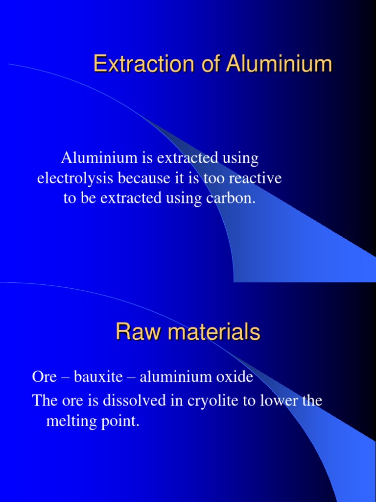 Extraction of Aluminium | PDF | Technology & Engineering