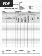 Magnetic Particle Test Report Format | PDF