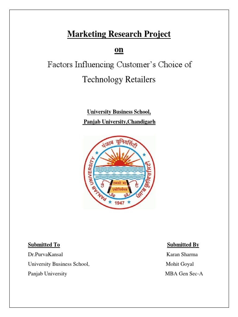 Final Marketing Research Project | PDF | Factor Analysis | Retail