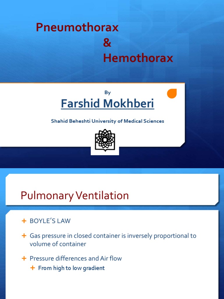 An In-Depth Review of Pneumothorax, Hemothorax, and Their Causes ...