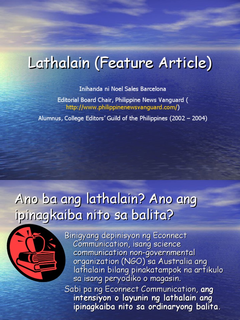 Lathalain (Feature Article) | PDF